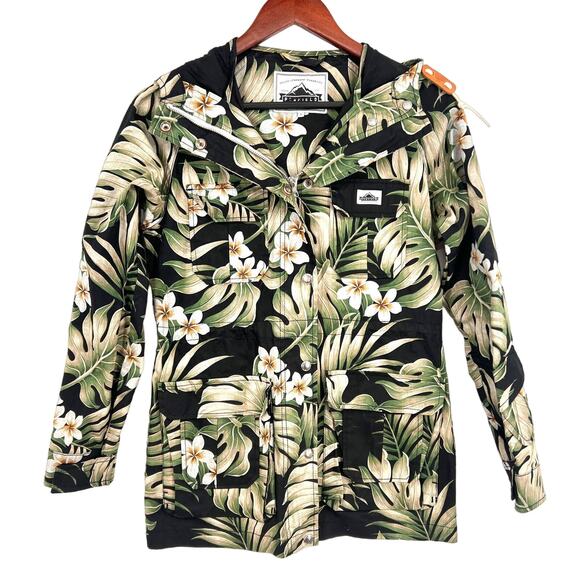 Penfield Womens Size Small Tropical Floral Hooded Jacket Coat Winter ...